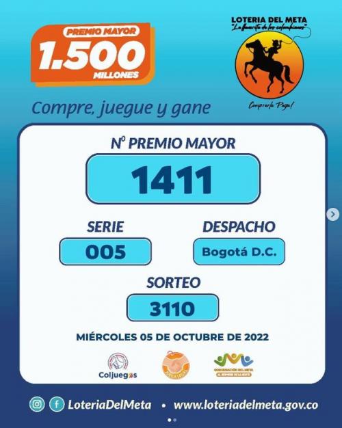 Vea Lotería De Manizales Valle Y Meta Resultados Y Números Del
